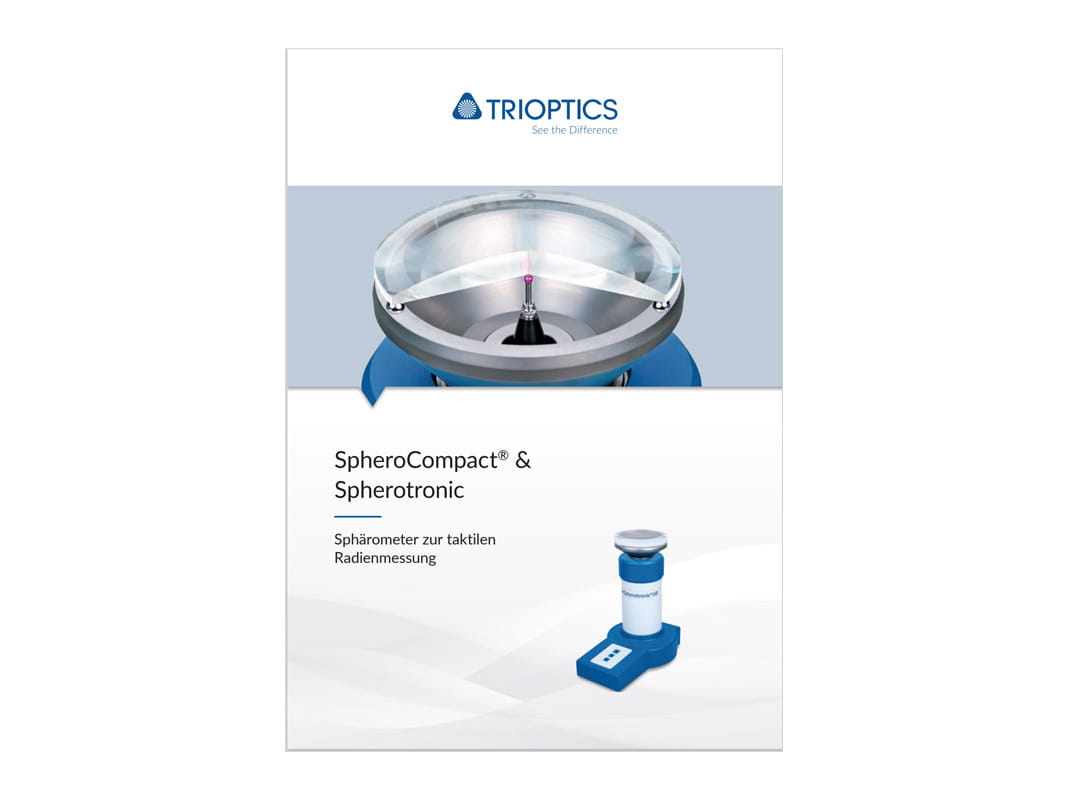 Spherometer - Tactile lens radius measurement | TRIOPTICS